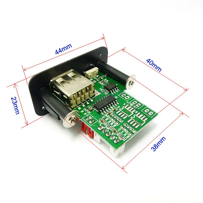 Monday Kids 2pcs Mini 5V MP3 Decoder Board 3W*2 Decoding Module MP3 WAV ...