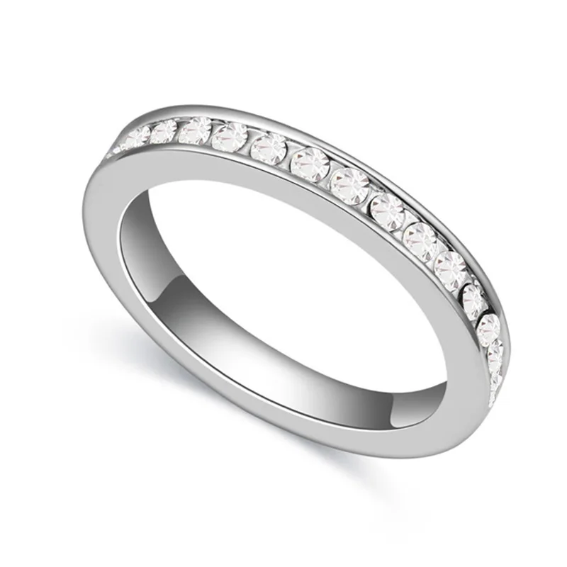 Wedding Bands Austrian Crystal Wholesale Rings For Women Men Jewelry ...