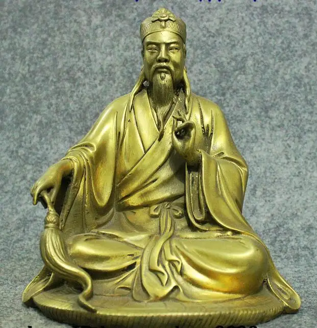 8 "Stary Chiński Taoizm Mosiądz Lao Tzu Lao Czerwca LaoZi Siedzieć Na ...