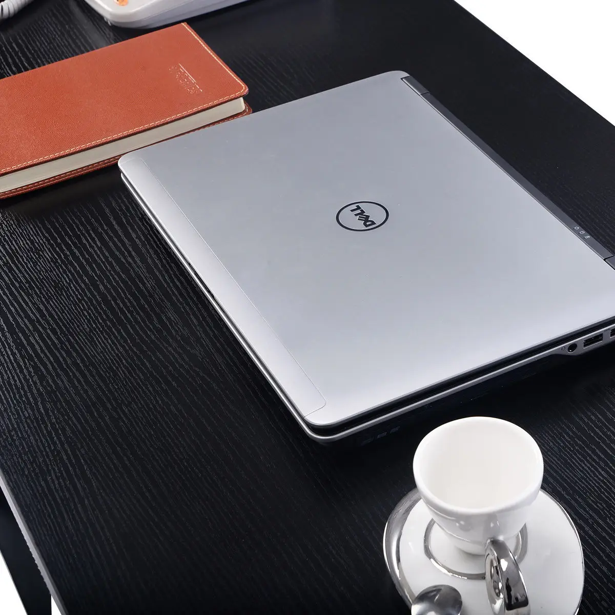 Giantex Modern Trestle Desk Wood Laptop Writing Table with Storage ...