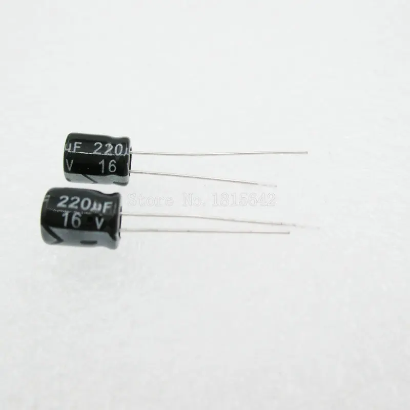 20PCS/LOT 220uF 16V Aluminum electrolytic capacitor 6.3*7 Electrolytic ...