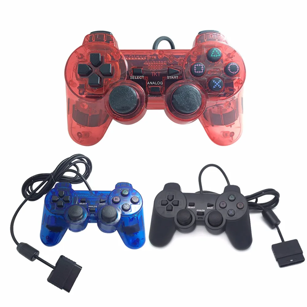 1.7M Wired Controller For PS2 Double Vibration Joystick Gamepad for PS2 ...