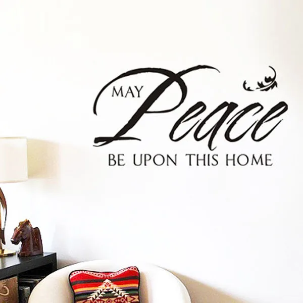 Removable-May-Peace-Wall-Sticker-Poster-Bedroom-home-wall-stickers ...