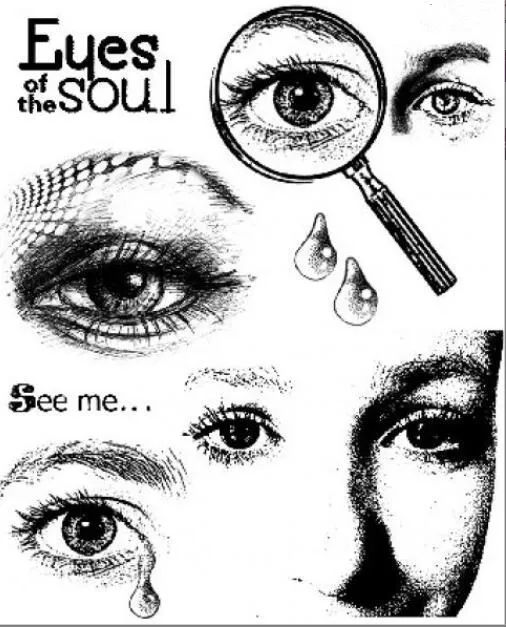 Sello transparente de fondo de ojo para álbum de recortes DIY ...