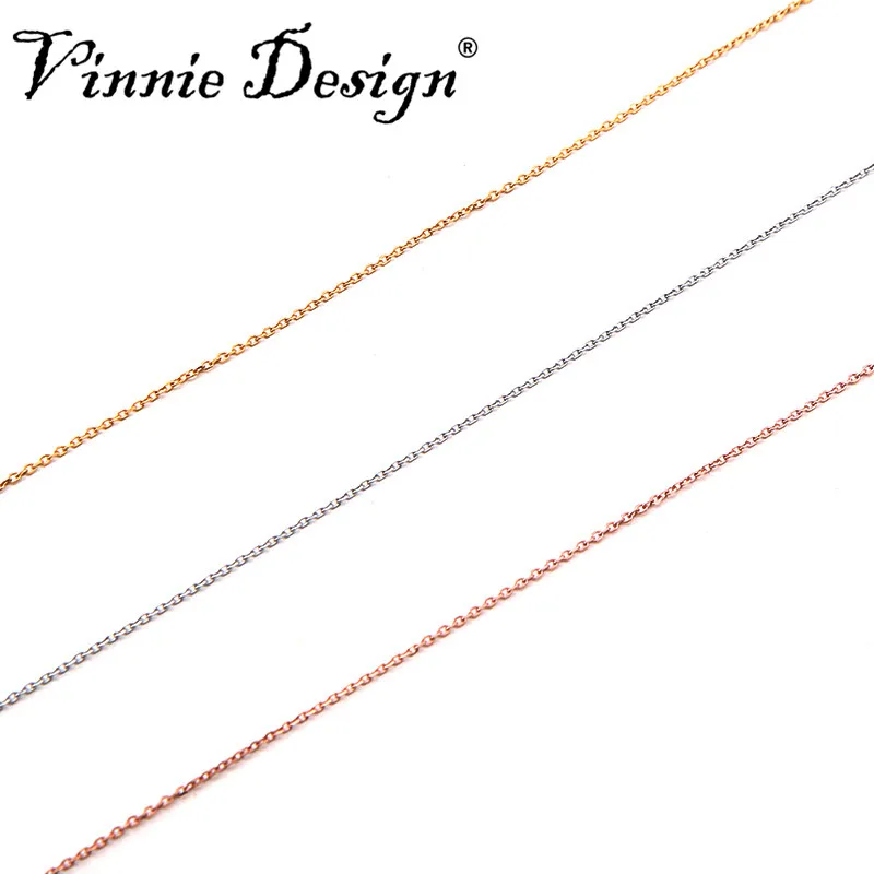 Vinnie Design Jewelry 45cm Stainless Steel Link Chains Gold Silver ...
