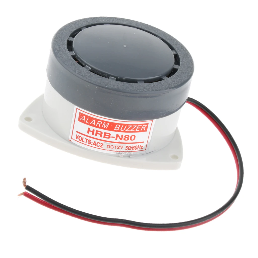 12V Industrial 95dB Loud Security Sound Alarm Buzzer Siren Horn Speaker ...