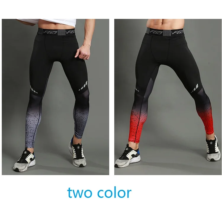 2017 New Skinny pants fitness running training pants high elasticity ...