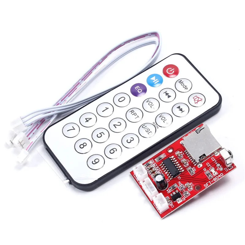 12V Mini WAV Audio Decoding Board MP3 Decoder Module 2.0 Mini MP3 For ...
