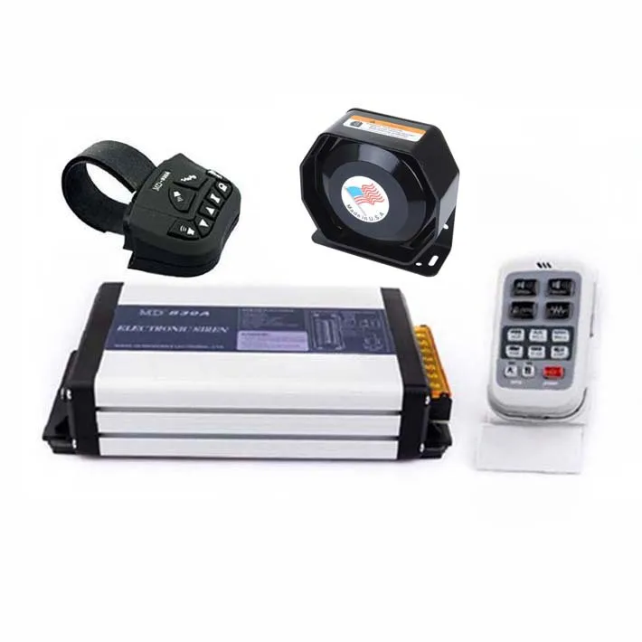 MD830 200W Police Car Siren/Warning Alarm Set with Microphone 7 Sounds ...