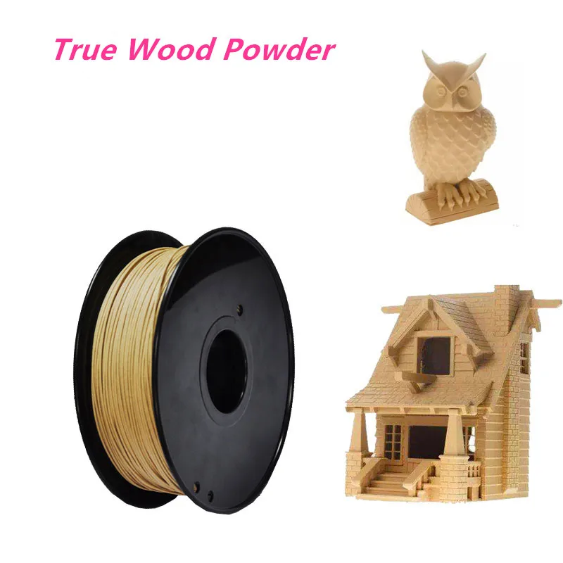 Wood PLA 3D Printer Filament 1.75/3.0mm 1KG Good Wooden Effect 3D ...