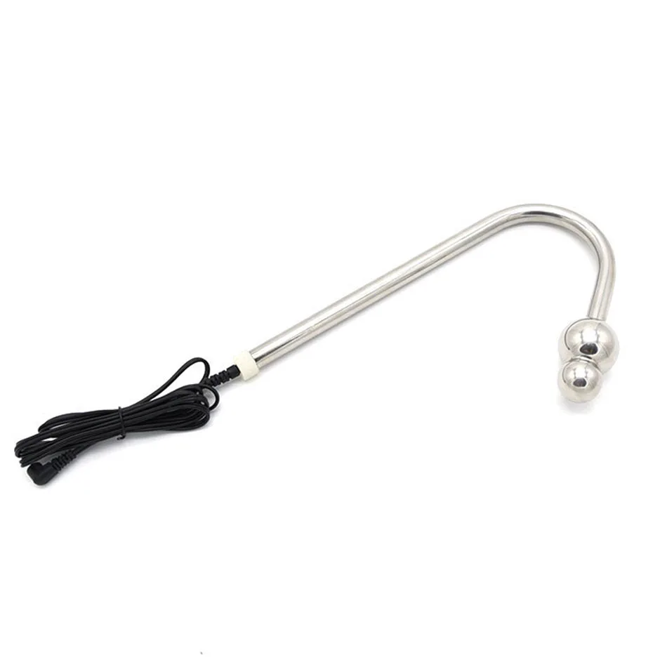 Electro Shock Penis Ring Penis Plug Glans Restraint Sex Toys Two Output ...