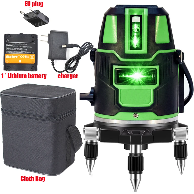Laser Level Catlyn 4D Green - 360° Self-Leveling With 16 Lines & Pulse ...