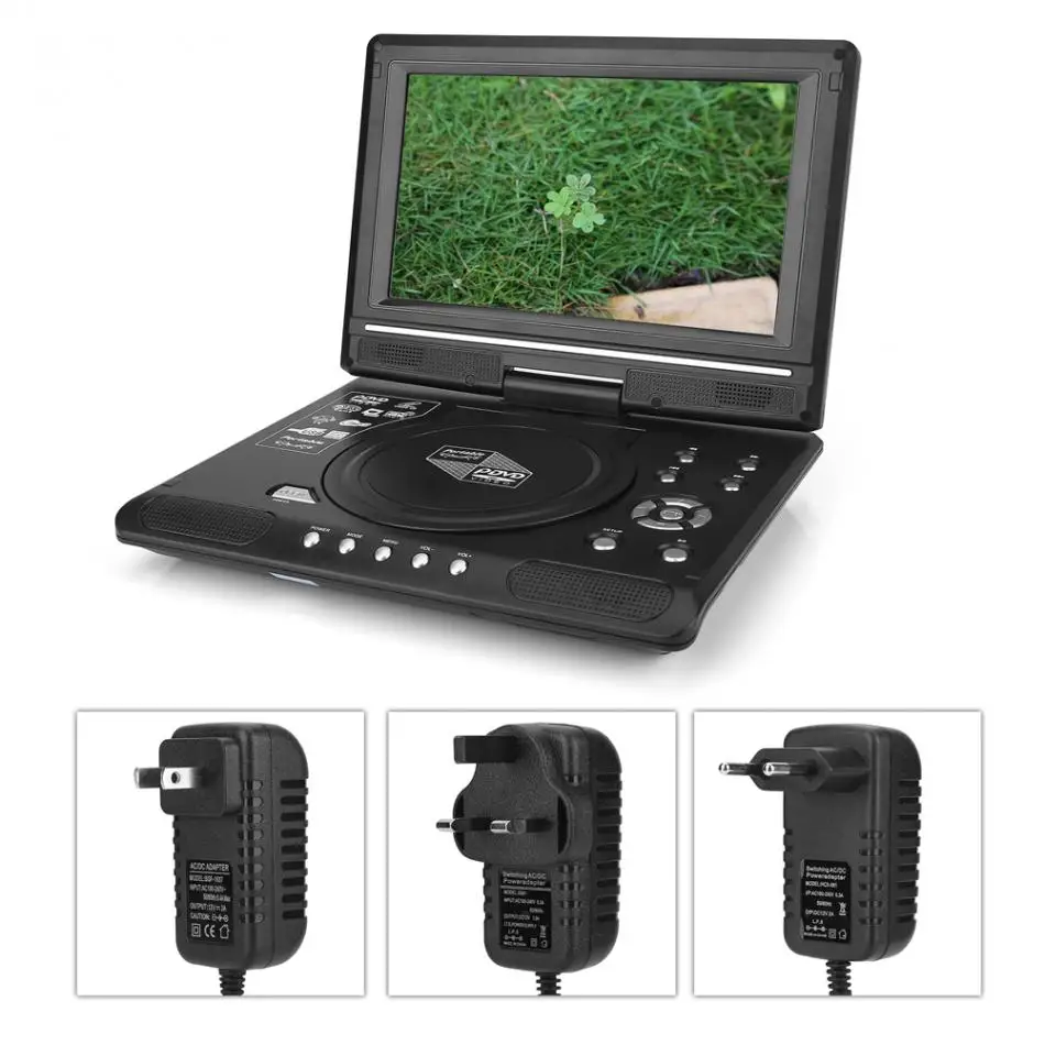 Portable HD 9.8'' LCD Screen DVD Player Game TV Player FM Radio ...