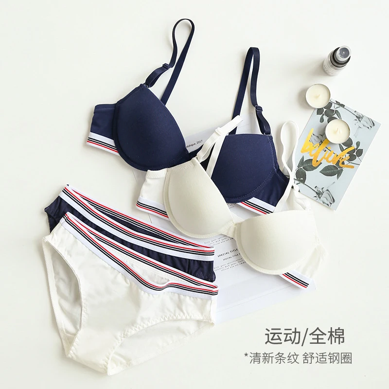 SP&CITY Sporty Cotton Soft Sexy Bras Young Girl Push Up Bras Chest ...
