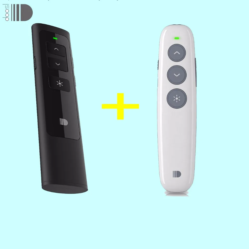 Doosl Wireless Presenters, RF 2.4GHz Rechargeable USB Remote Control ...