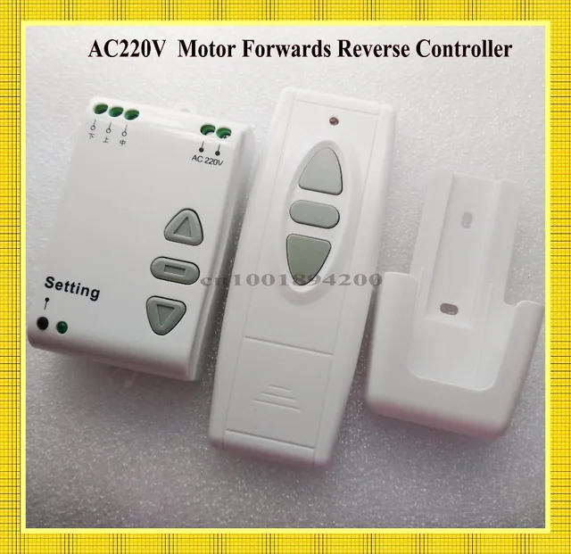 AC 220V Motor Remote Controller Wireless Remote Control Switch UP Down ...