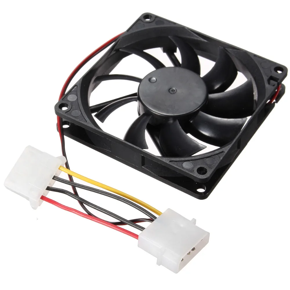 12V 4 Pin 80mmx80mmx15mm Silent Computer CPU Cooler Small Cooling Fan ...