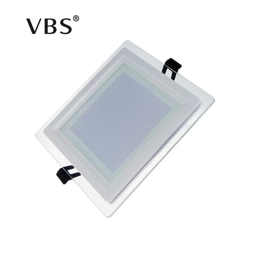 Dimmable-LED-Panel-Downlight-Square-Glass-Panel-Lights-High-Brightness ...