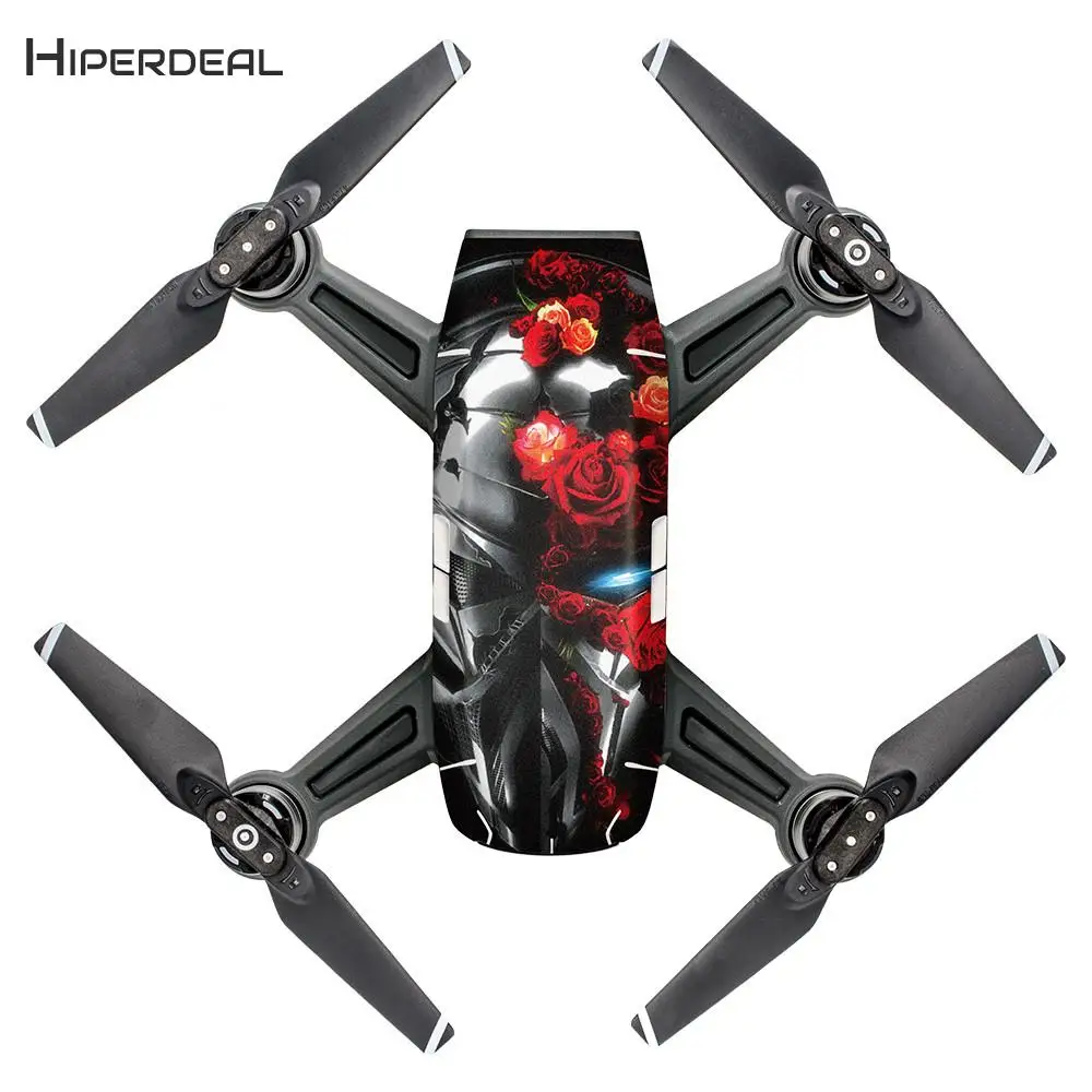 Decalques Para DJI zangão Faísca Rosto Ferro Rose Flores À Prova D ...
