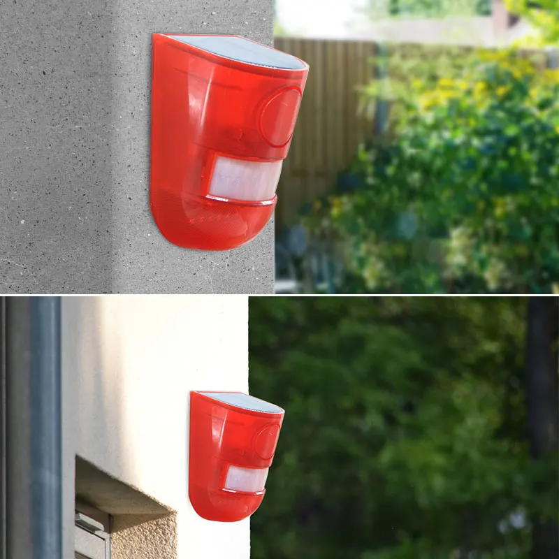 Human Body Sensor Warning Light Smart Solar Powered Alarm Light Safety ...