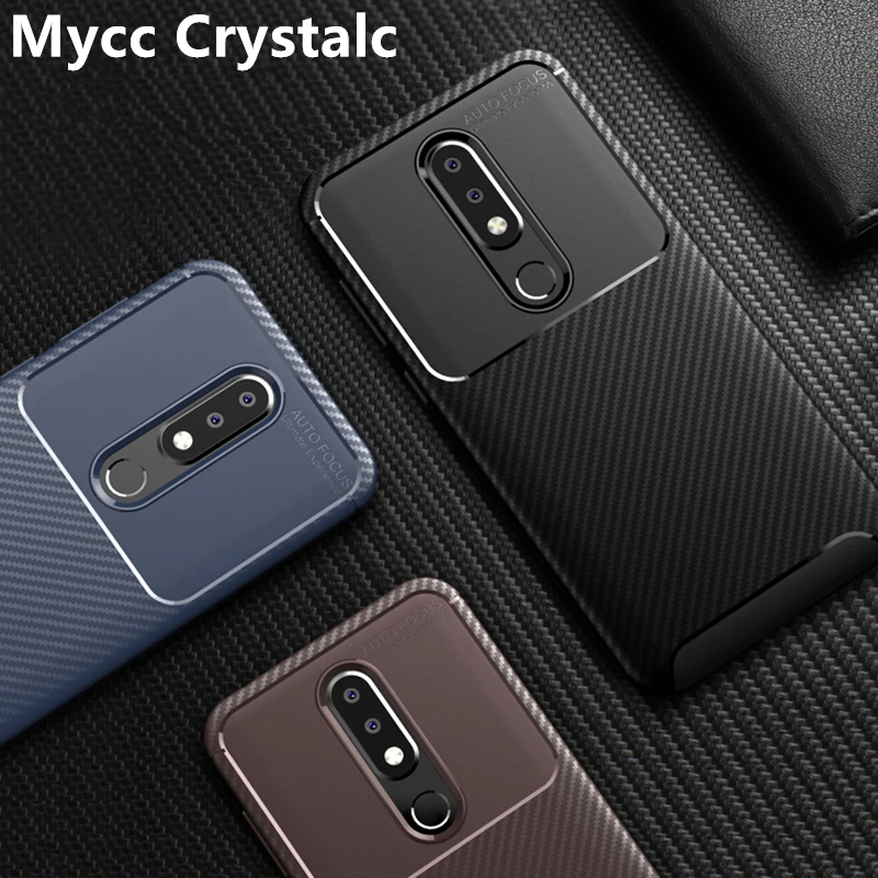 Carbon Fibre Case For Nokia X6 Ta-1099 Totoro Rugged Armor Shockproof ...