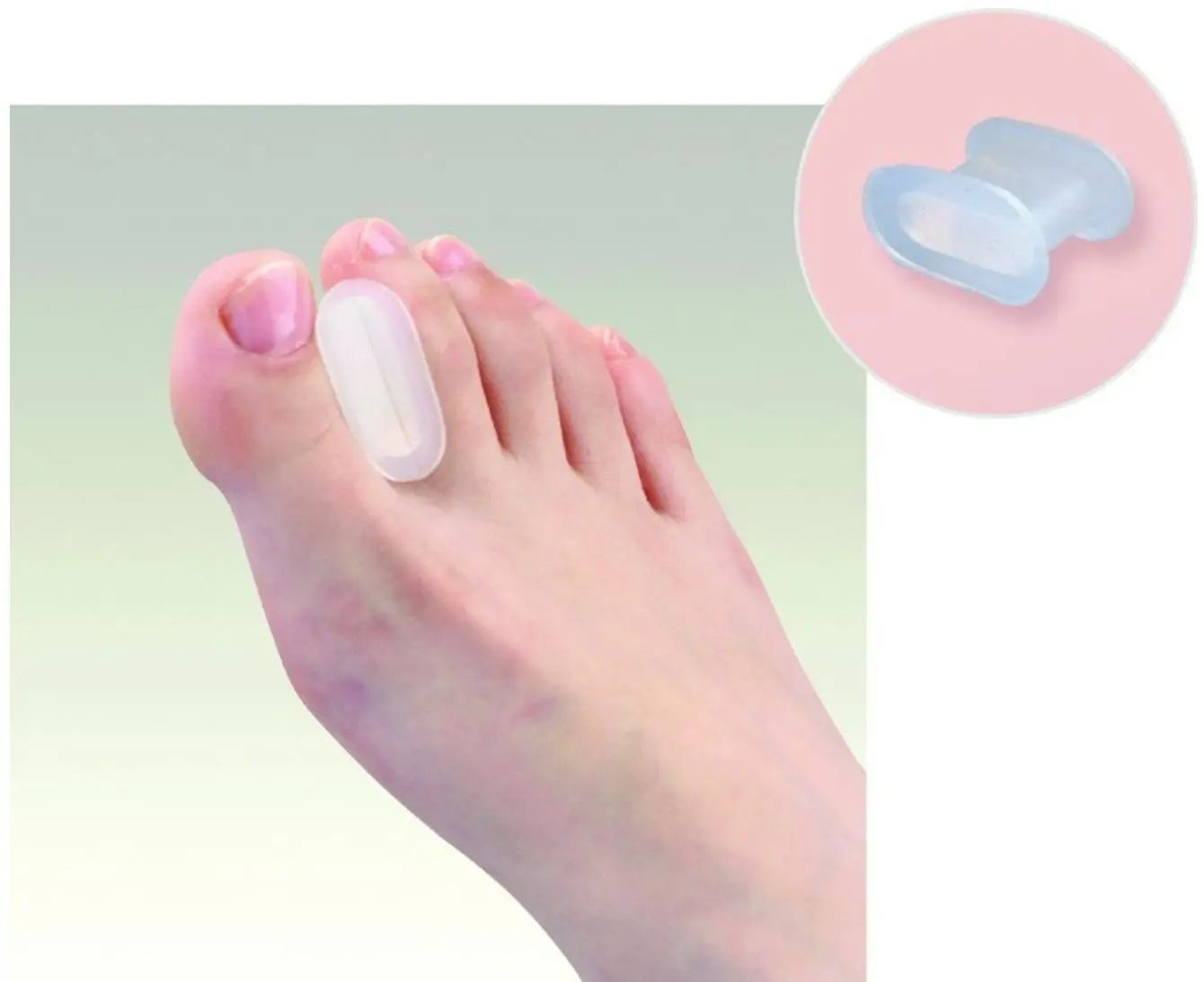 8Pcs/4Pairs Foot Pain Relief Massager Silicone Gel Toe Overlap ...