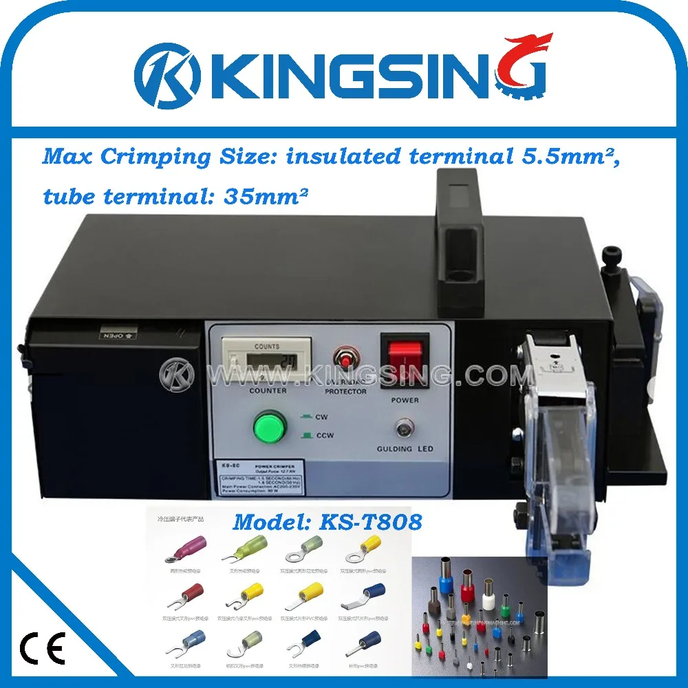 Semi Automatic Terminal Crimping Machine, Electric Wire Cable Crimping ...