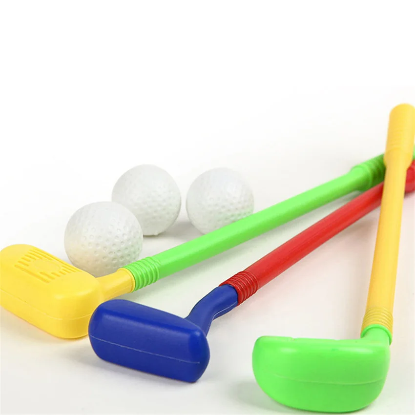 Children Golf Club Toys 3 Golf Clubs + 3 Golf Ball Toy For Kids Mini ...