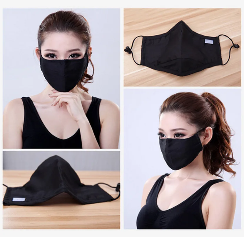 * Cotton* PM2.5 Activated Carbon Filtered Cute Anti Dust Mask Anti Dust ...