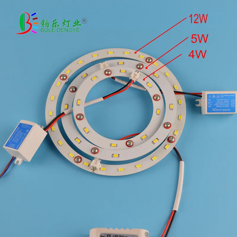 1PCS-4W-5W-6W-12W-LED-Panel-Circle-Ring-Light-220V-SMD-5730-LED-Round ...
