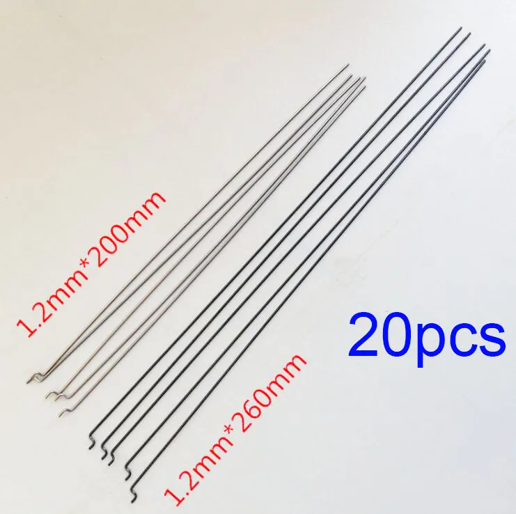 20-Pcs-1-2mm-Z-Metal-Push-Rod-Servo-Landing-Gear-Pull-Rod-Linkage-For ...