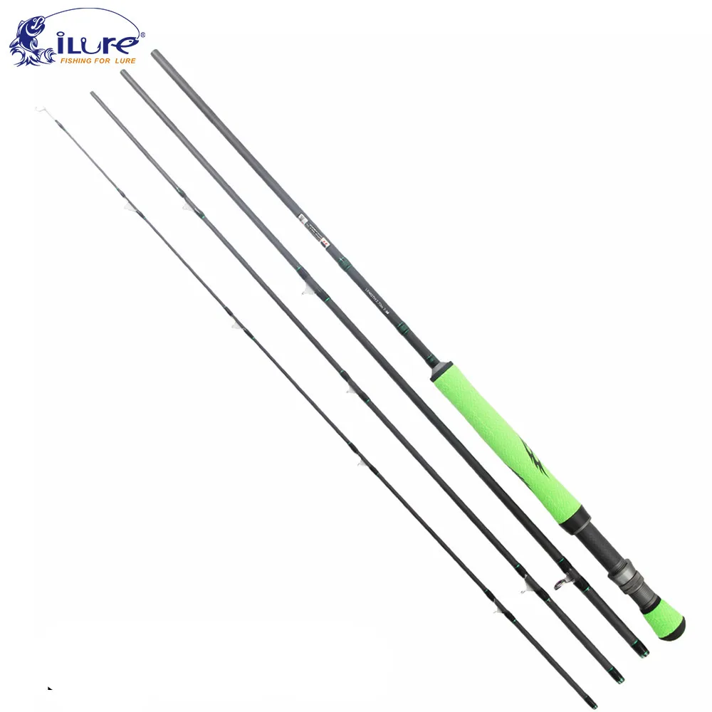 Ilure Carbon Fly Fishing Rod 5-6#/7-8# 2.28m/2.7m Light Lure Rods Pu ...