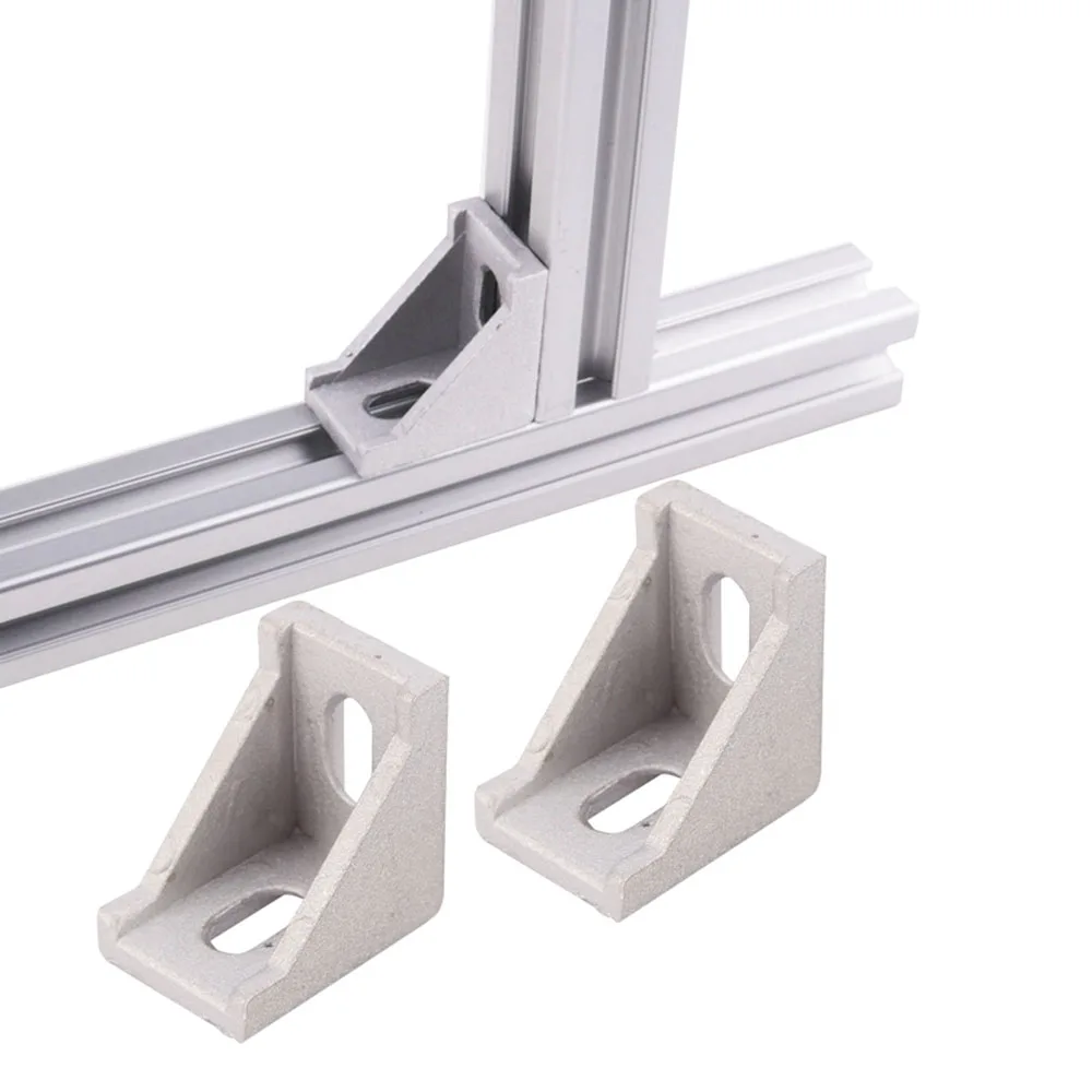 10pcs Of 3030 Corner Fitting Angle 30x30 Decorative Brackets Aluminum ...