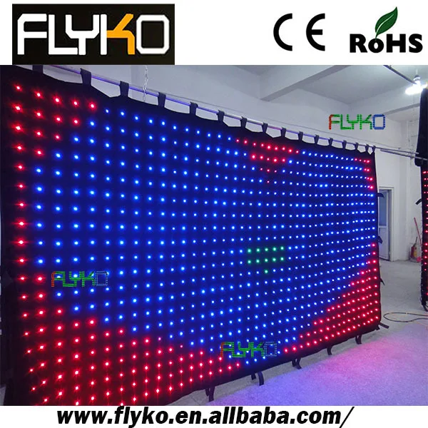 p10 4x2m best price rgb flexible led curtain wall|flexible led curtain ...