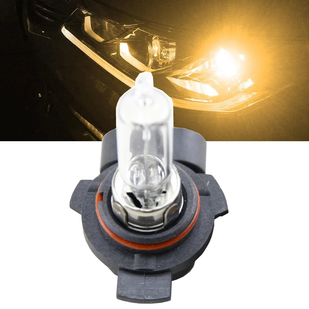 1x Canbus 9012 Hir2 Halogen Light Bulbs 55w 4300k Yellow Car Interior ...
