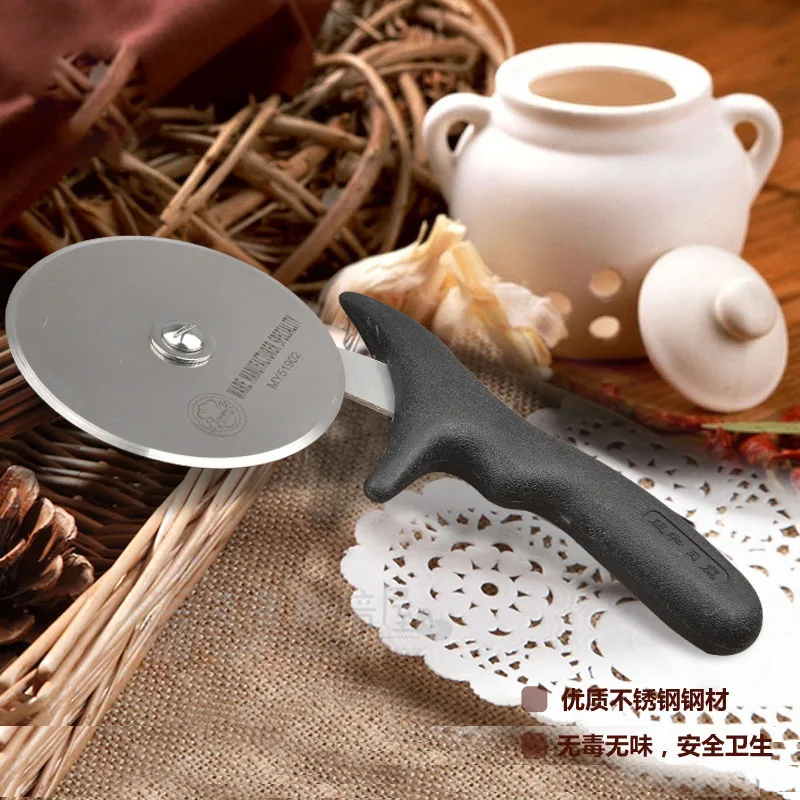 Stainless Steel Pizza Cutter Round Shape Pizza Wheels Cutters Cake ...