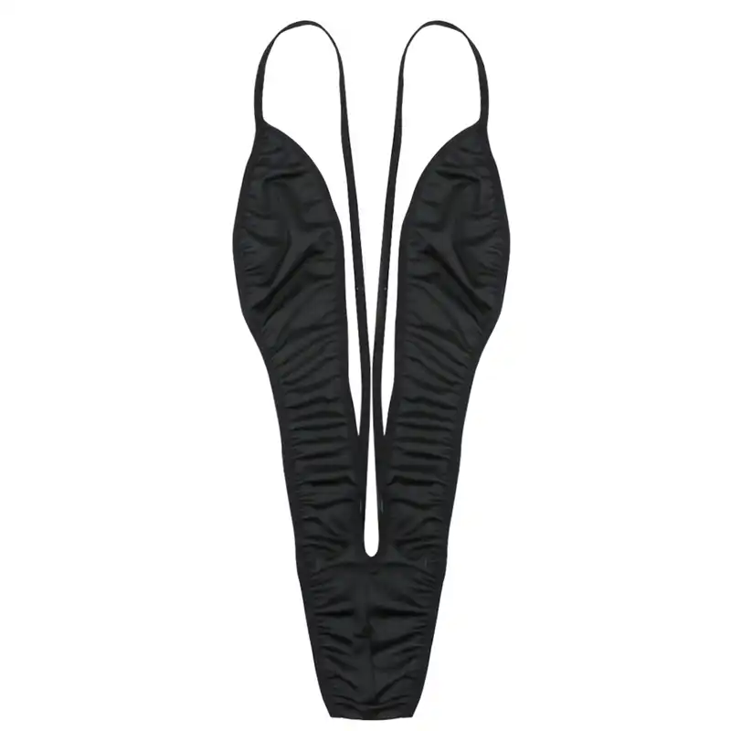 Sexy One Piece Swimsuit Deep V Shaped Monokini Girls Beach Wear Bathing