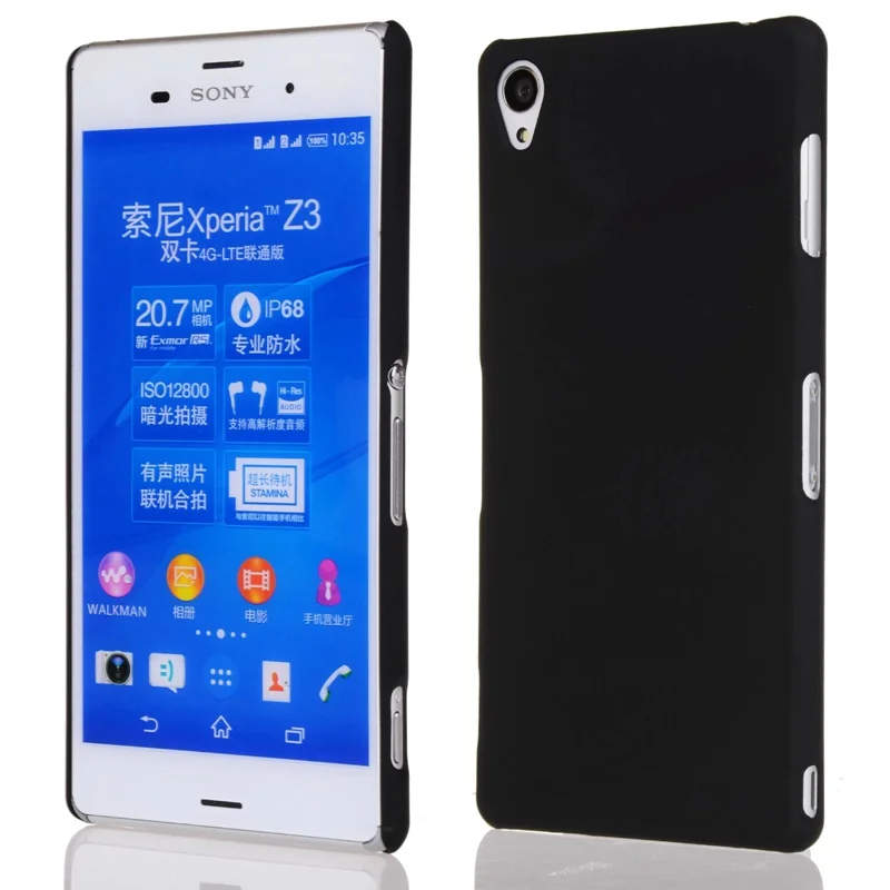 luxury frosted matte plastic hard cell phone case For Sony Ericsson Z3 ...