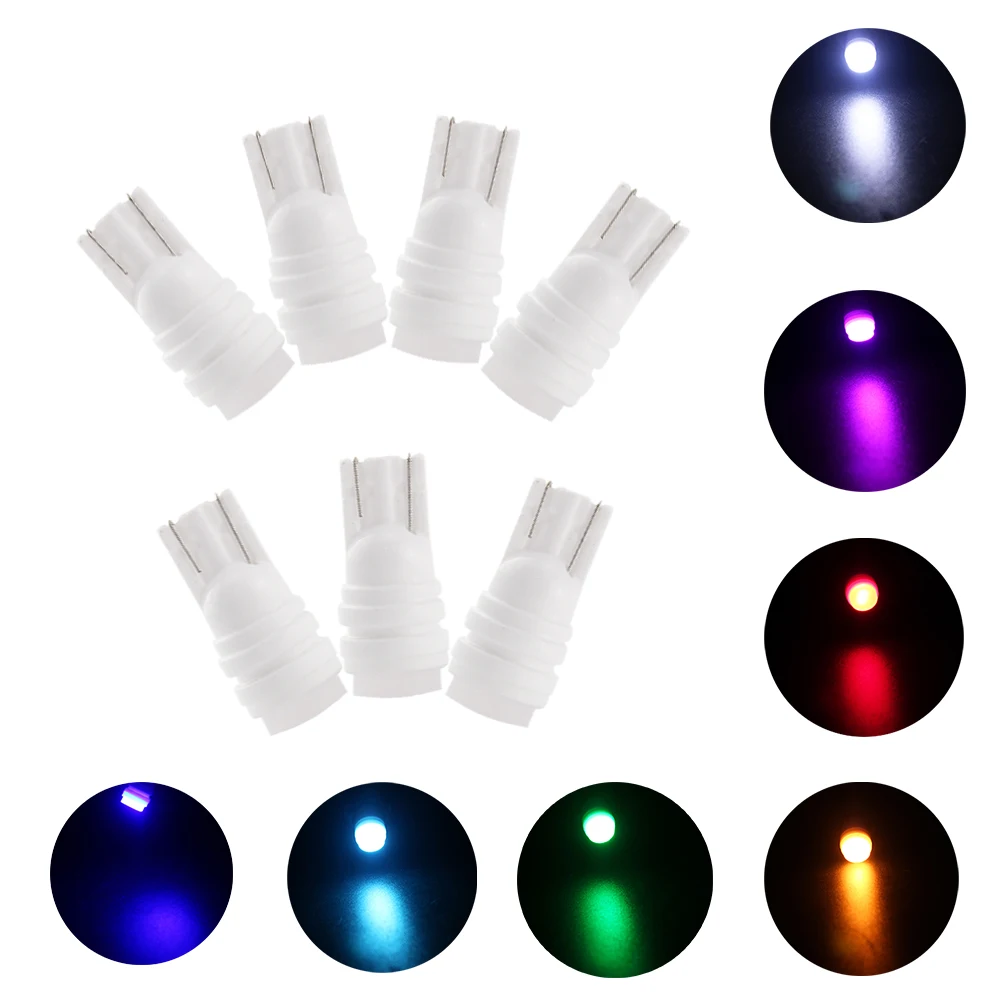 10pcs/lot T10 2835 3 SMD Ceramic Flat LED Instrument Lights Interior ...