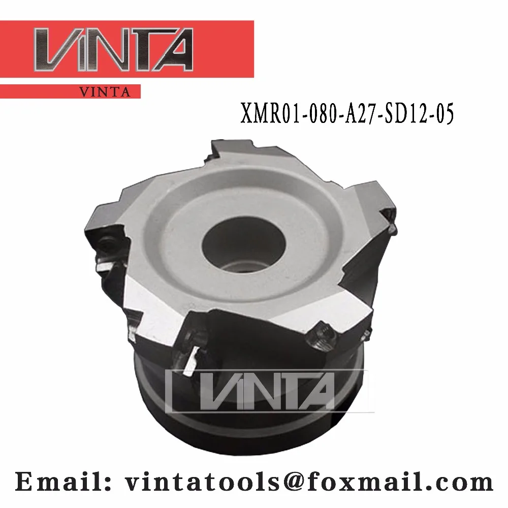 Xmr01-080-a27-sd12-05 Indexable Milling Cutter Matched Sdmt1204-dm ...