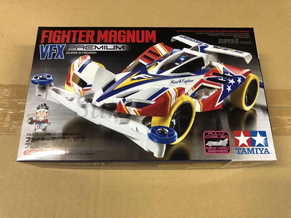 Tamiya kit de chassi 95432 e 1/32 mini, 4wd jr, fighter, magnum vfx ...