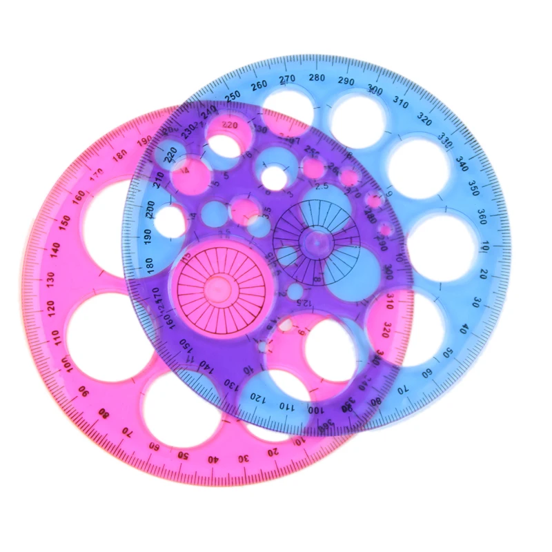 1-Pc-The-New-Circular-Plastic-Ruler-Template-Circle-Patchwork-Foot-360 ...