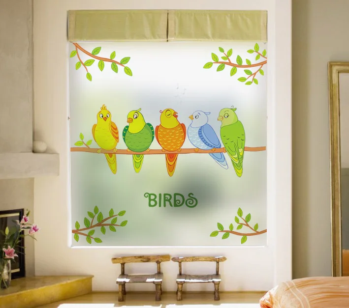Window film stickers Vinyl Static Art glass sliding door scrub privacy ...