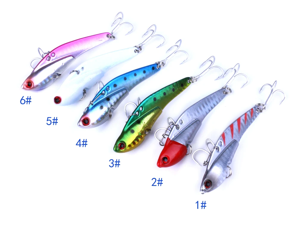 60pcs-7-5cm-21g-Metal-Fishing-Rattle-Lures-Vibration-Blade-Lure-Hard ...