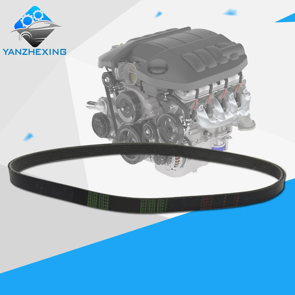 Ribbed V-belt Oem:99366-21040 6pk1045 For Toyota Avalon Sienna ...