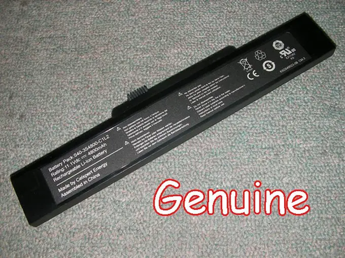 Genuine 4800mAh Battery Uniwill S20 S40 S40 4S4400 S1S5 / Black & Free ...
