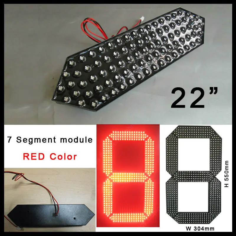 22" Red Color Digita Numbers Module,7 Segment,led Display For Oil Price ...