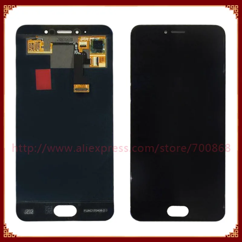 Para meizu MX6 pro pantalla LCD con pantalla táctil digitizador Asamblea negro/blanco envío ...
