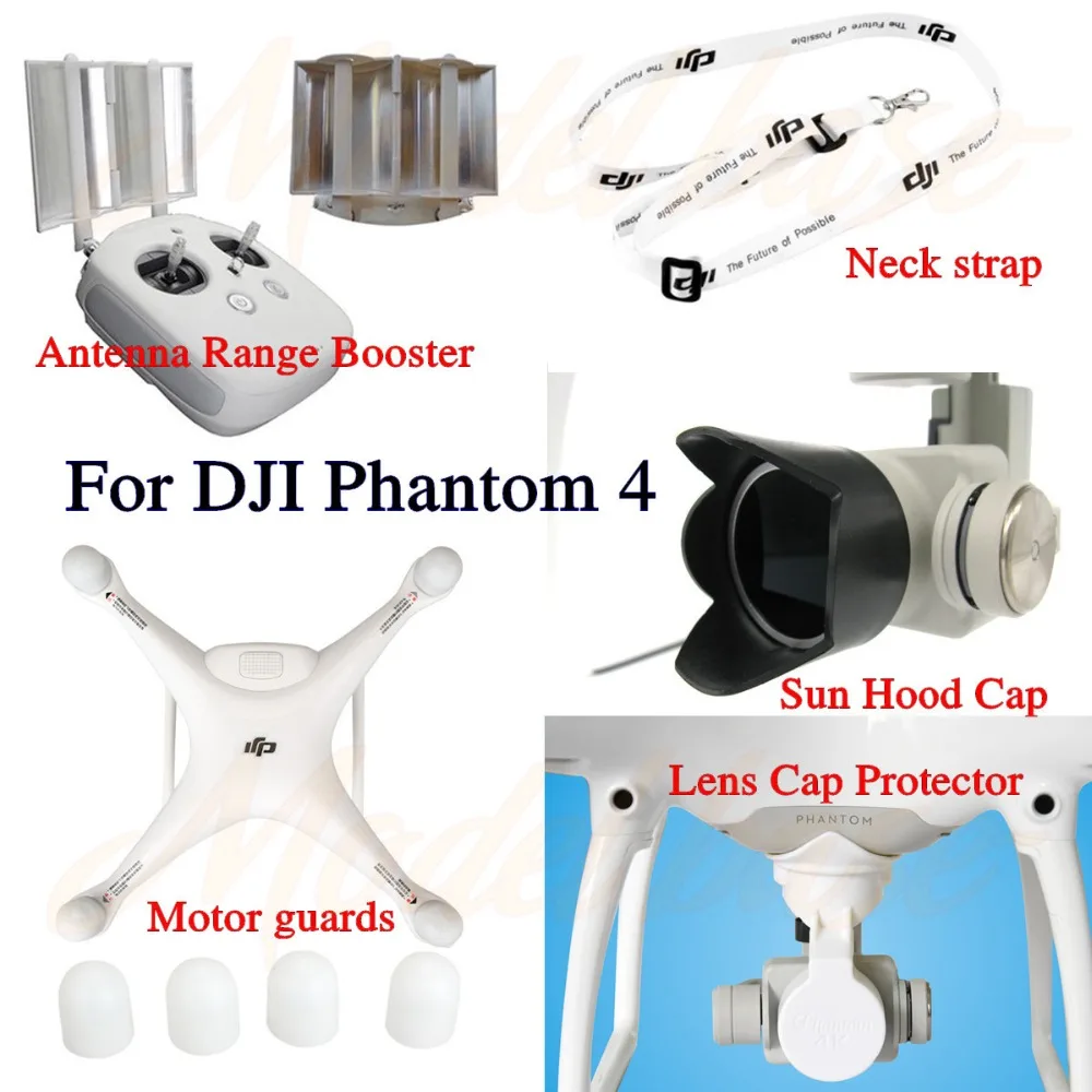 Camera Sun Hood Cap + lens cap + Motor guards + Neck strap + Antenna ...