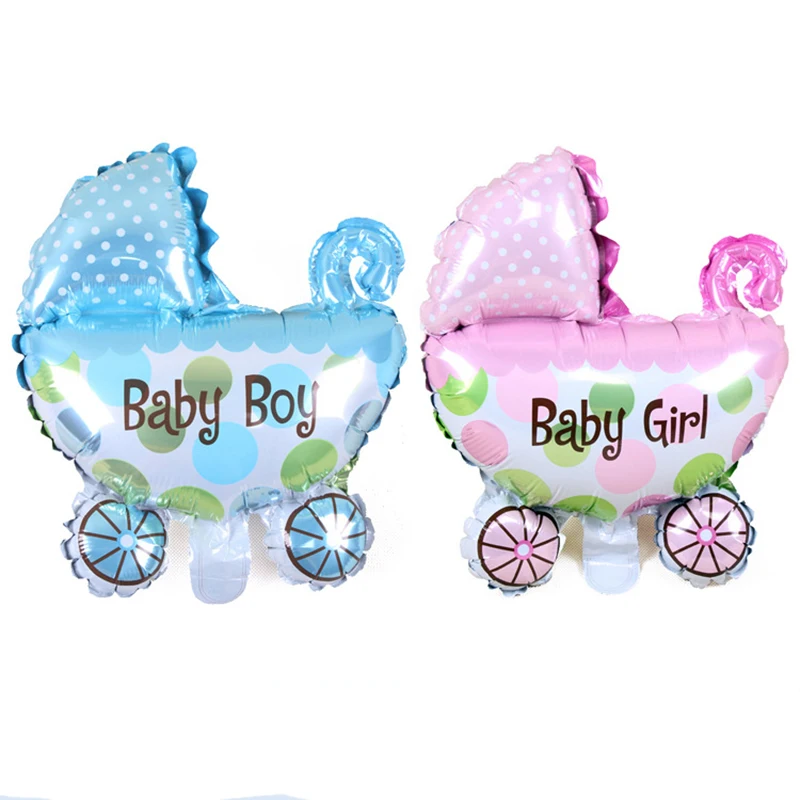 Mini-Baby-Stroller-Foil-Balloons-Baby-Shower-Baby-Carriage-Boy-Girl ...